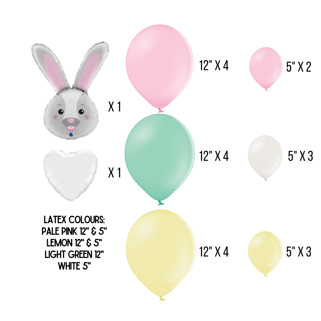 DIY Bunny Theme Balloon Number Stack – Talking Balloons