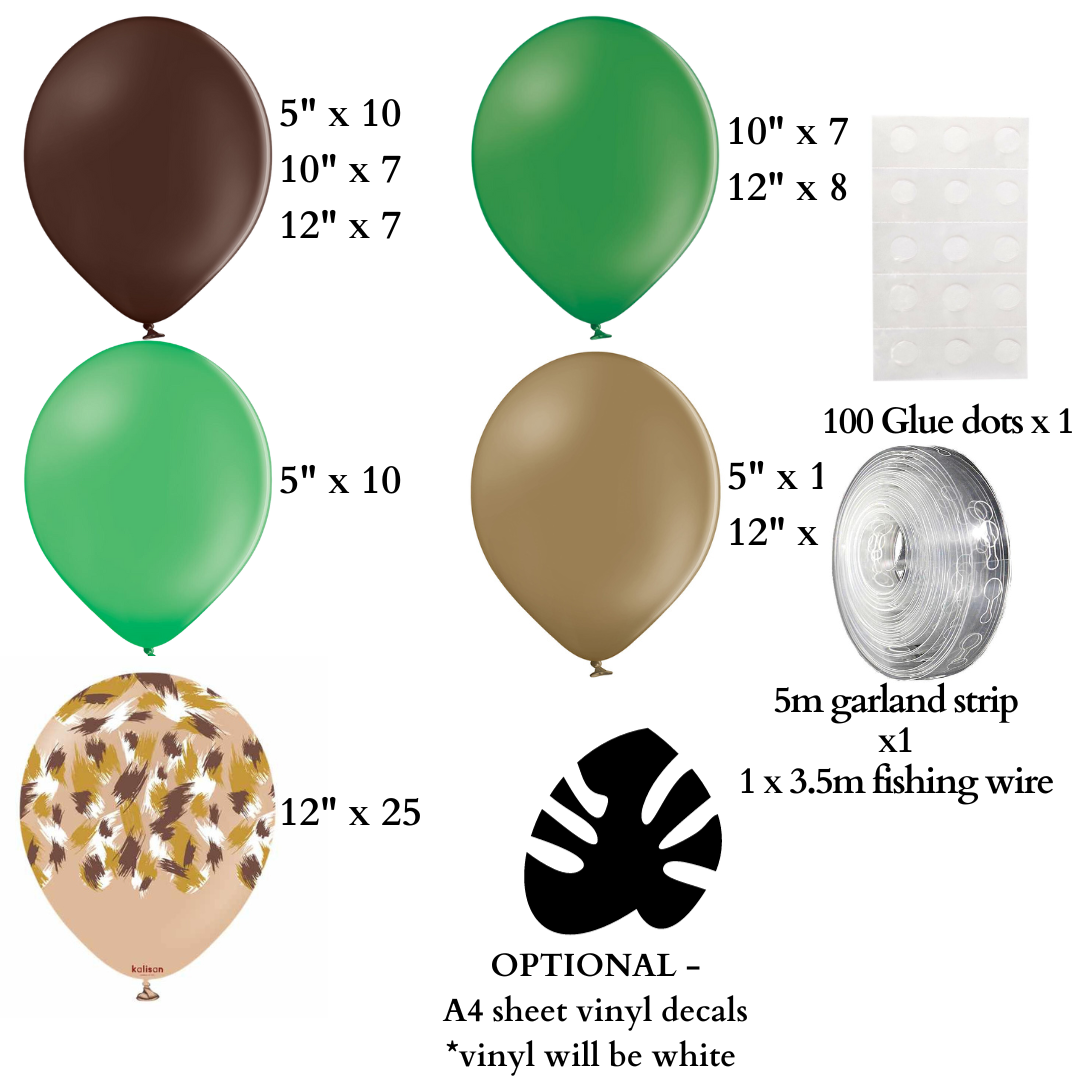 DIY Jungle Theme Garland Pack – Talking Balloons