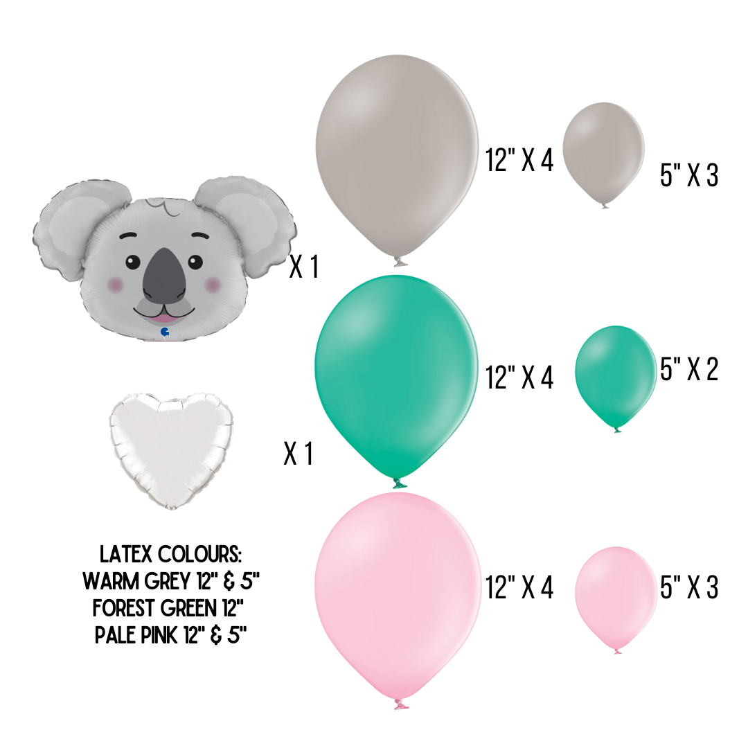 DIY Koala Theme Balloon Number Stack – Talking Balloons