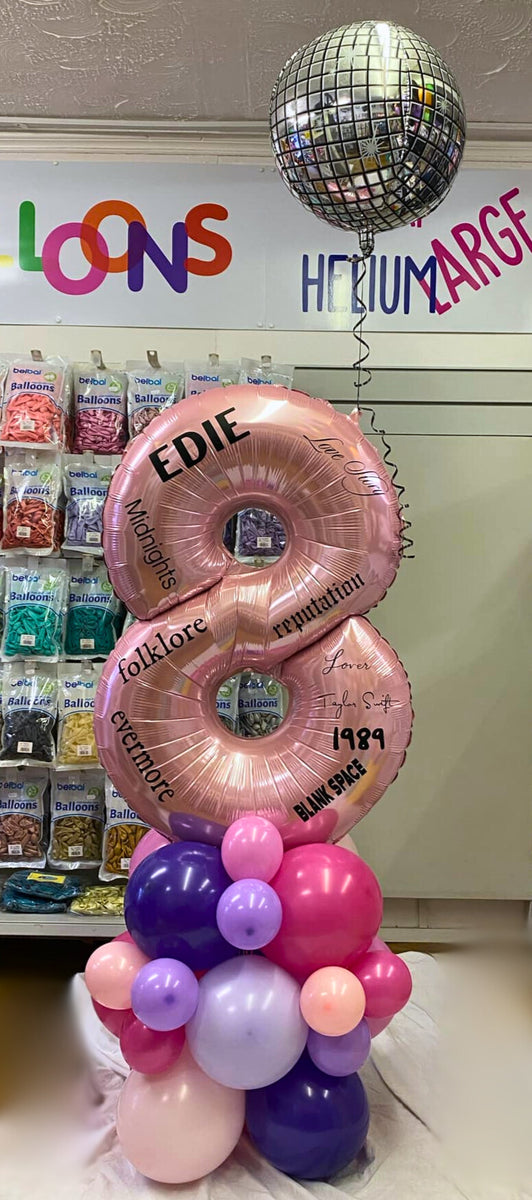 Taylor Swift Themed Number Stack – Talking Balloons