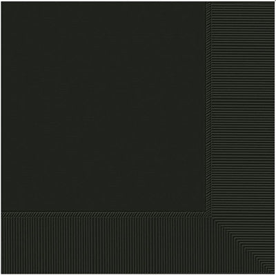 Jet Black Paper Napkins | 20 Pack – Talking Balloons