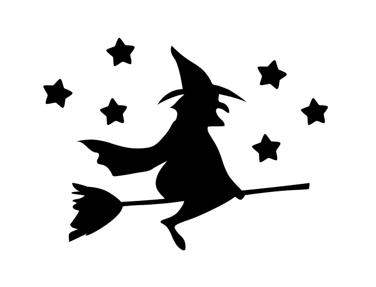 Halloween Witch Vinyl Decal Sticker – Talking Balloons