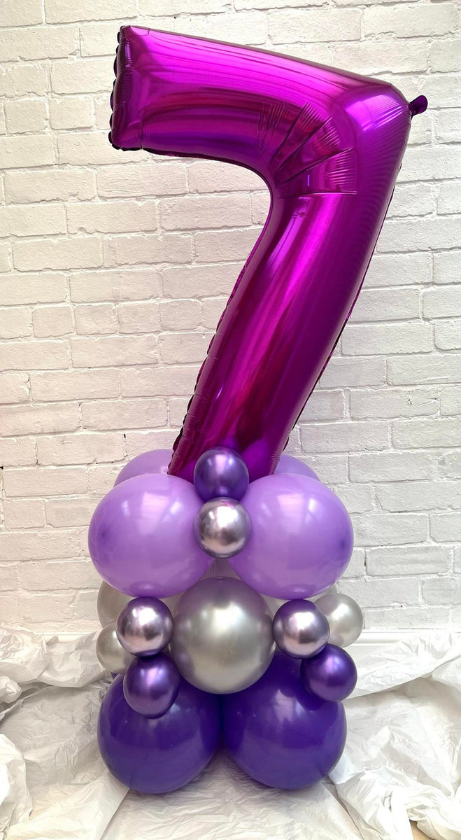 Single Number Pillar Display – Talking Balloons