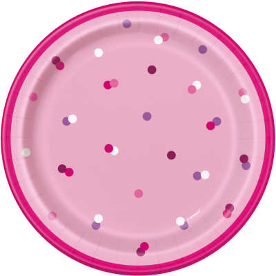 Multiple Colour Option - Glitz Dottie 7" Plates | Pack of 8 – Talking ...