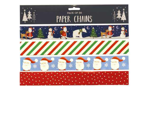 Pack of 36 Christmas Paper Chains – Talking Balloons