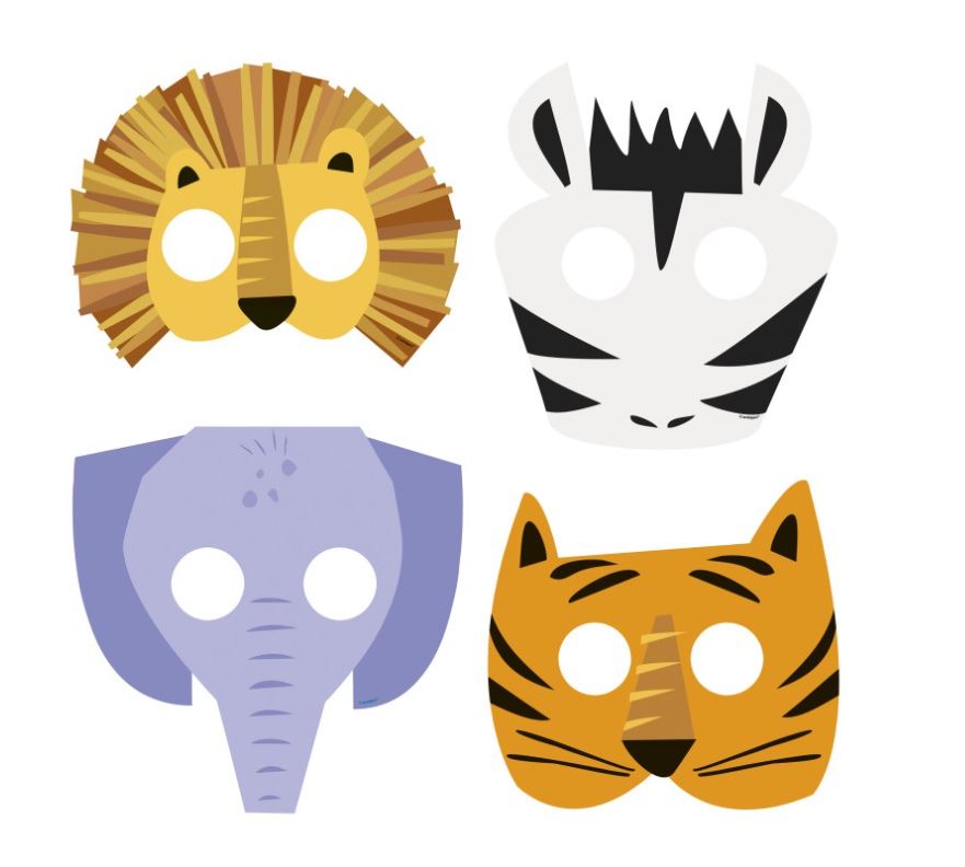 Safari Animal Masks | 8 Pack – Talking Balloons